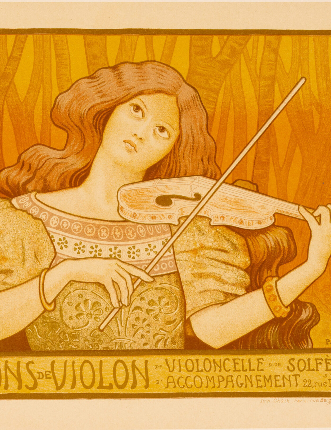 Paul Berthon – Leçons de Violin (Les Maîtres de l’Affiche, 1895–1899 ...